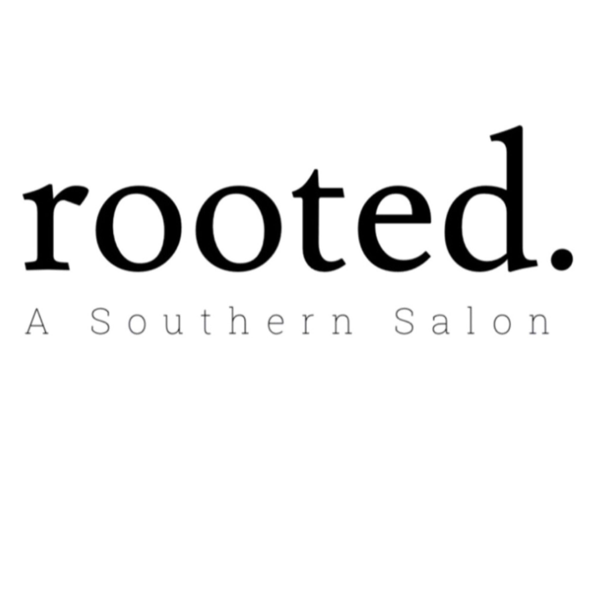 Rooted. A Southern Salon logo